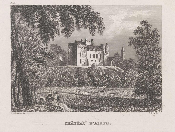 No.16 Château D'Airth. Comté de Stirling | Friedrich Schroeder ...