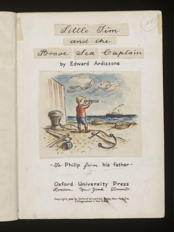 Little Tim and the Brave Sea Captain | Ardizzone, Edward | V&A Explore ...
