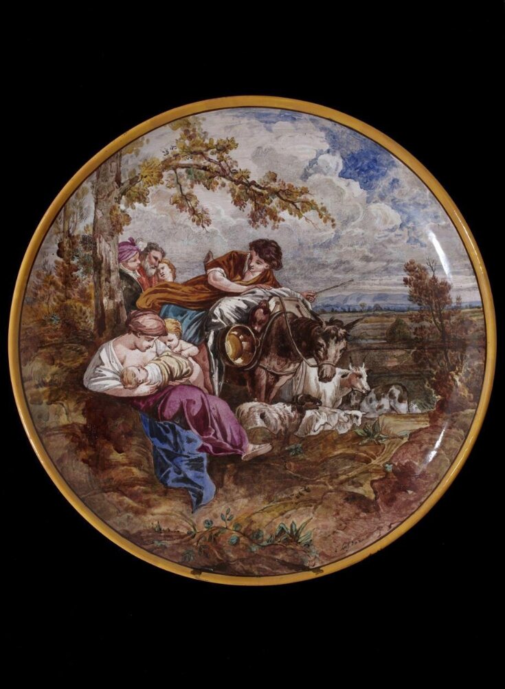 Dish | Lessore, Emile Aubert | V&A Explore The Collections
