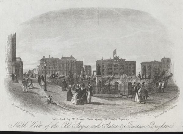 North View of the Old Steyne with Statue & Fountain, Brighton | Thomas ...