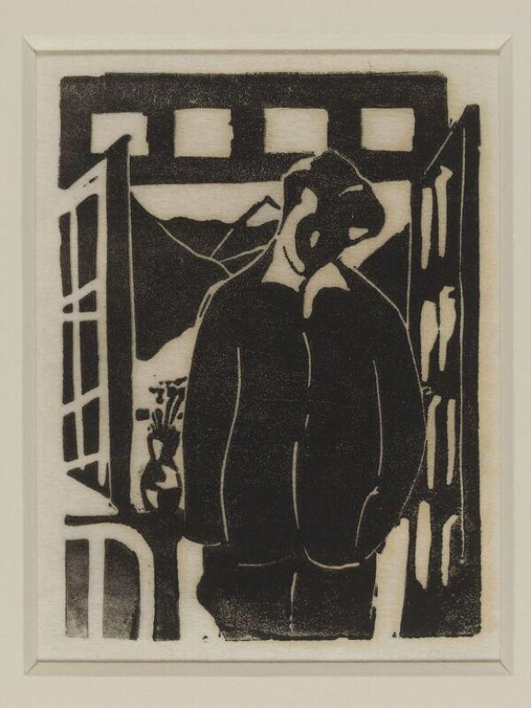 Self-portrait standing in front of an open window. | Gluck, Felix | V&A ...