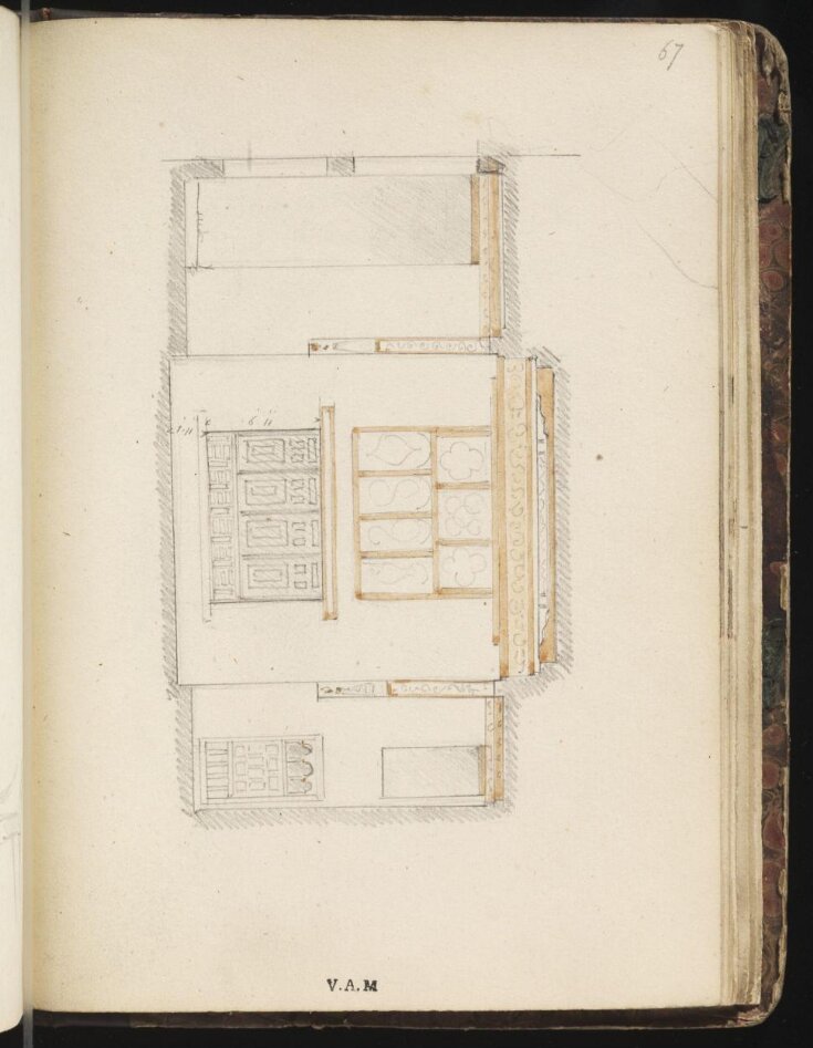 Section in Abbot room in Bayt Gaetani Bey, Cairo | James William Wild ...