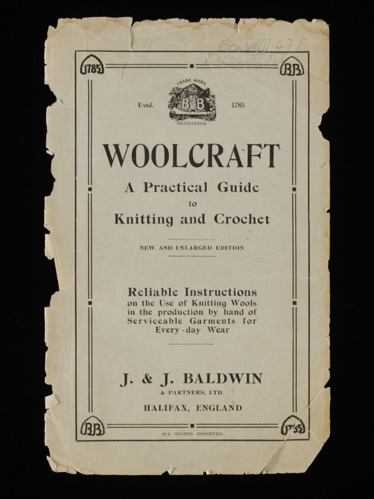 Woolcraft: a practical guide to knitting and crochet | V&A Explore The ...
