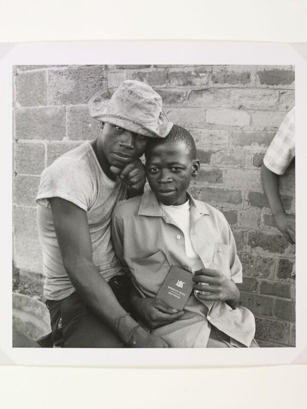 Young men with 'dompas'. White City, Jabavu, Soweto, 1972 Black South ...