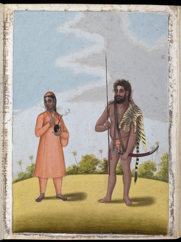 A Hindu ascetic and his wife | Unknown | V&A Explore The Collections