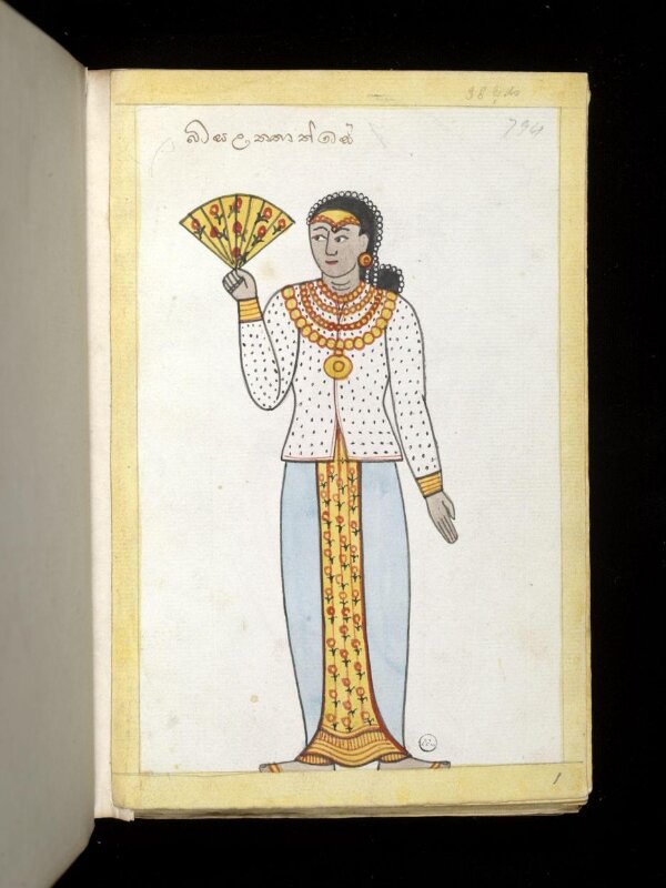 One of sixty-three drawings from an Album depicting Sinhalese ...