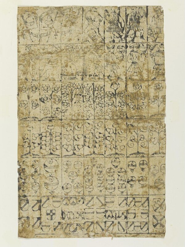 Playing Card Sheet | Unknown | V&A Explore The Collections