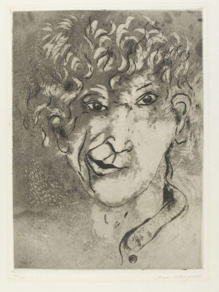 Self-portrait with a Grimace | Chagall | V&A Explore The Collections