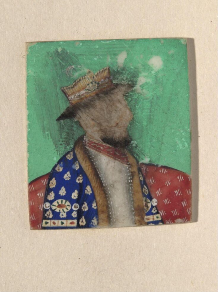 One of twenty-seven portraits on ivory of rulers and historical ...