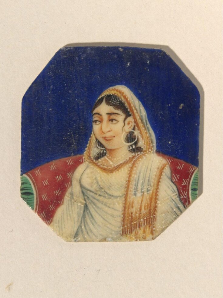 One of twenty-seven portraits on ivory of rulers and historical ...