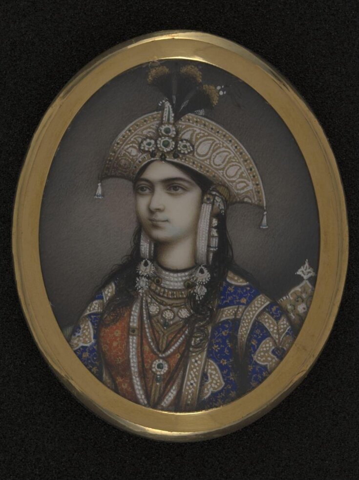 One of Eleven bust portraits depicting Mughal ladies and princesses ...
