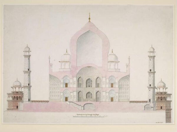 Vertical Section through the Tage | Unknown | V&A Explore The Collections