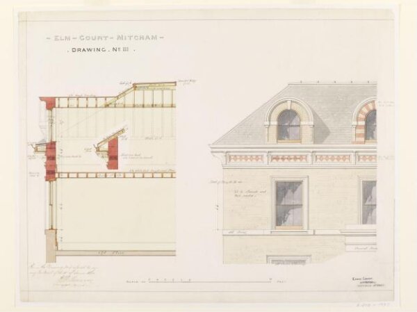 Design for improvements to Elm Court Mitcham. | Chart, Edwin | V&A ...