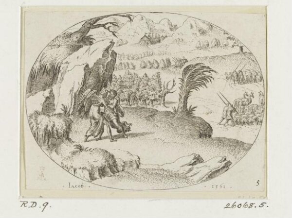 Jacob Luttant avec l'Ange | Etienne Delaune | V&A Explore The Collections