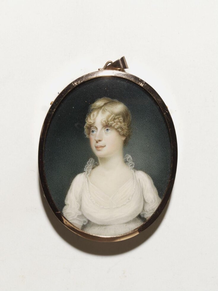 Portrait miniature of a lady in a gilt metal frame | Edward Pugh | V&A ...