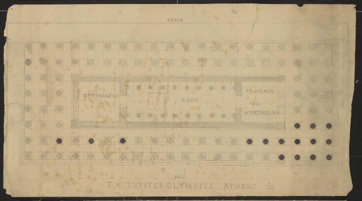 Plan of the Temple of Jupiter Olympius at Athens | Penrose, Francis ...