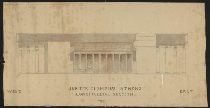 Jupiter Olympius Athens. Longitudinal Section. | Penrose, Francis ...