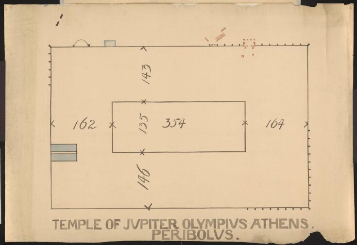 Temple of Jupiter Olympius Athens. Peribolus. | Penrose, Francis ...