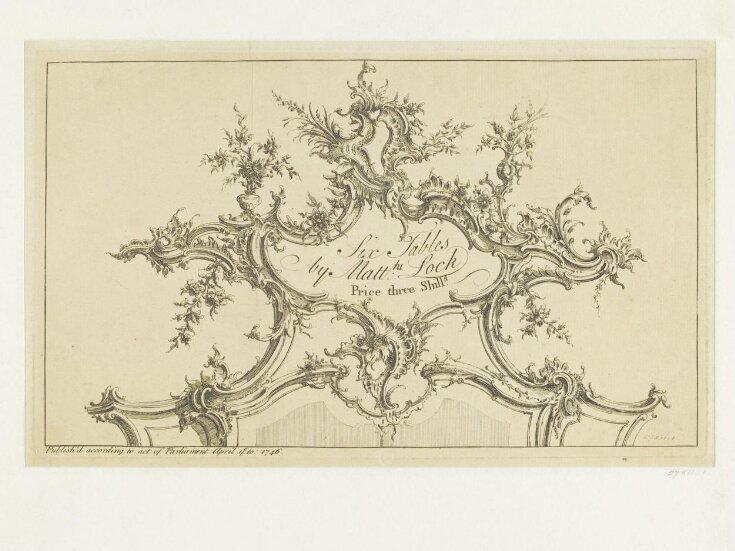 Six Tables | | Matthias Lock | V&A Explore The Collections