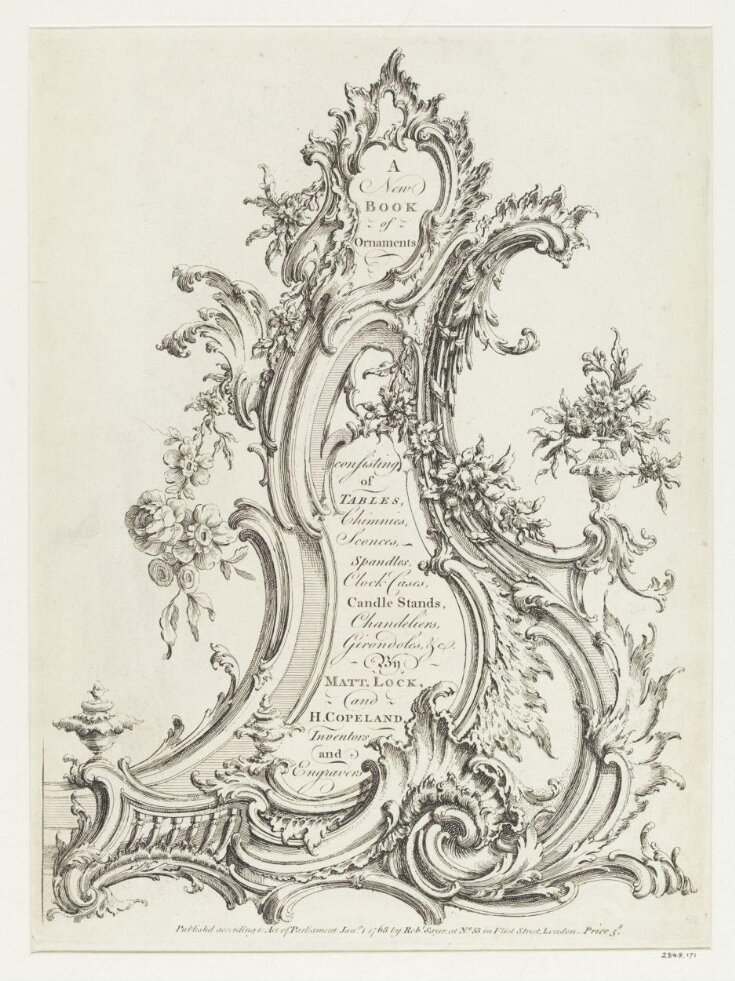 A New Book of Ornaments | Copland, Henry | Robert Sayer | Matthias Lock ...