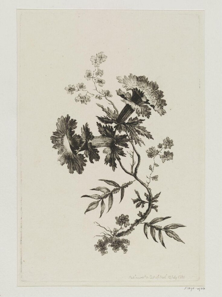 Recœil de fleurs de caprice inventé et dessiné par jean pillement ...