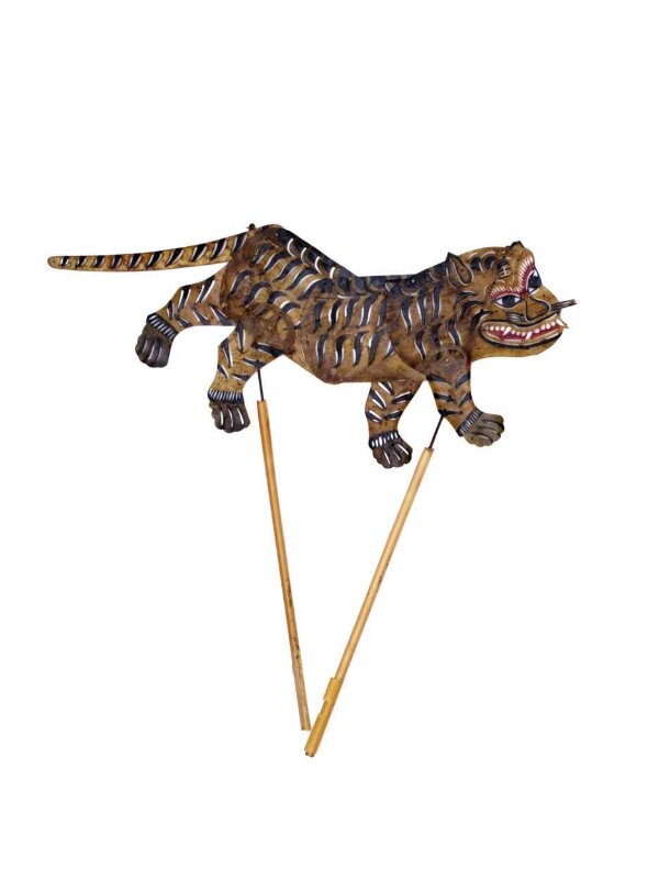 Tiger shadow puppet | Unknown | V&A Explore The Collections