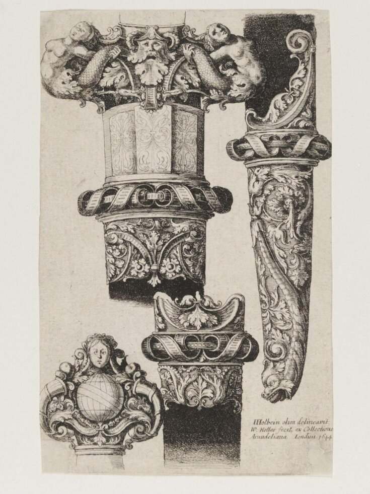 Design for dagger and scabbard | Wenceslaus Hollar | Holbein | V&A ...