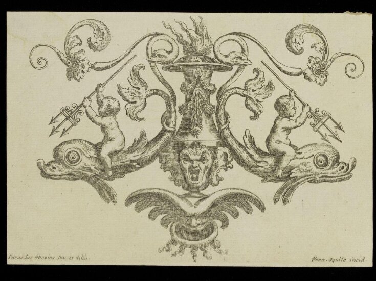 Design for a head or tail piece | | Aquila, Francesco | Pier Leone ...