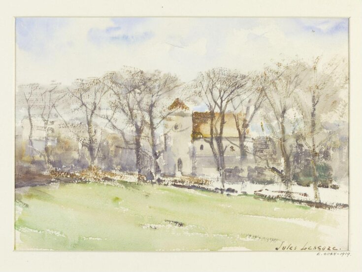 A Country Church seen through Trees | Lessore, Jules | V&A Explore The ...