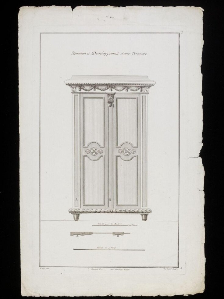G. Élévation et développement d'Armoires et Commodes | Pierre-Gabriel ...