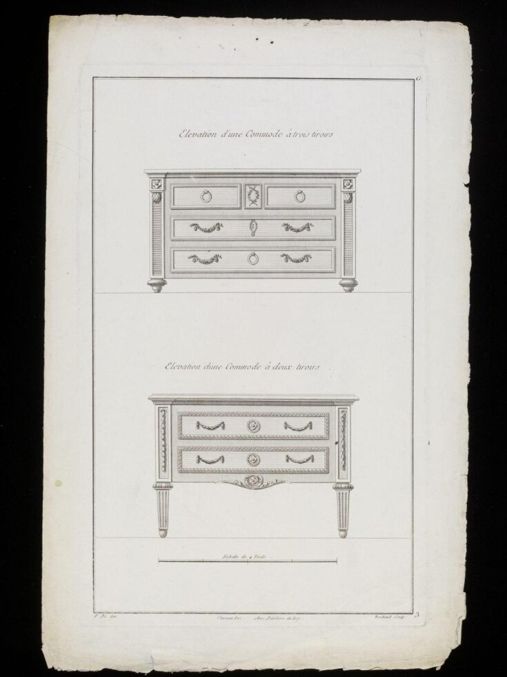 G. Élévation et développement d'Armoires et Commodes | Pierre-Gabriel ...