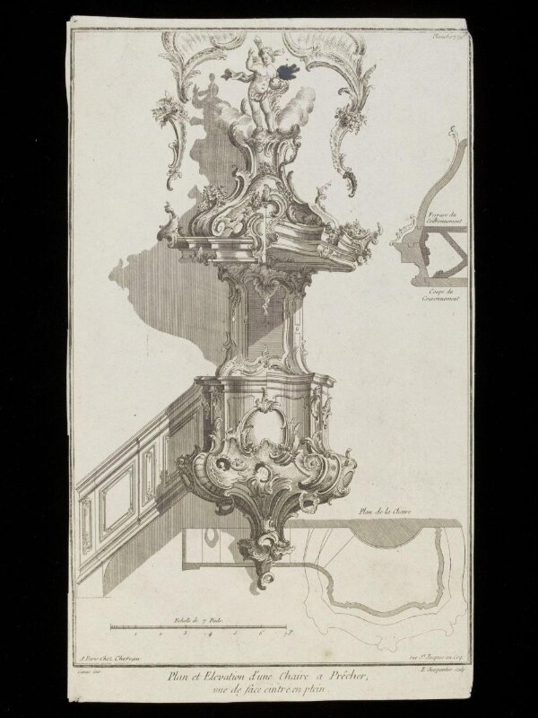 Design for a pulpit | Canuc | Charpentier, Étienne | V&A Explore The ...