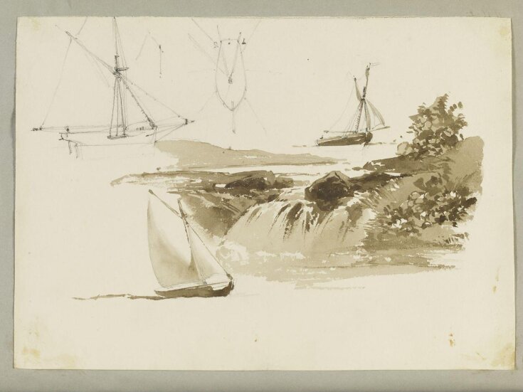 Drawing in album of 51 drawings and watercolours by James Duffield ...