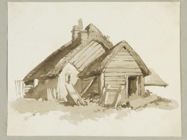 Drawing in album of 51 drawings and watercolours by James Duffield ...