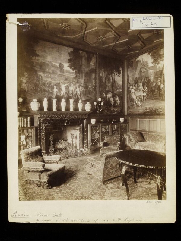 London: Princes Gate, a room in the residence of Mr F R Leyland | V&A ...