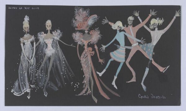 Showgirls and dancers at the Danny La Rue Club | Tingey, Cynthia | V&A ...