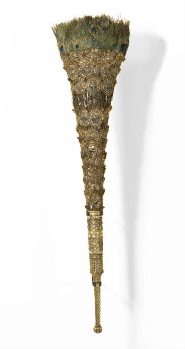Peacock feather whisker ('Morchal') | Unknown | V&A Explore The Collections