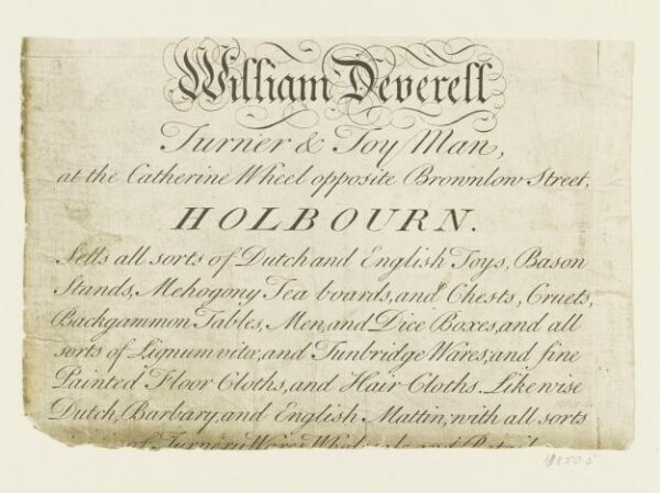 Trade Card | V&A Explore The Collections