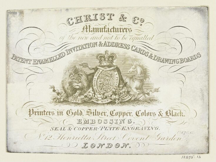 Trade Card | V&A Explore The Collections