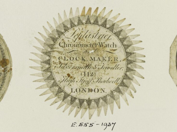 Watch Paper | Unknown | V&A Explore The Collections