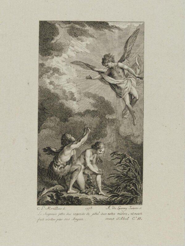 Adam and Eve mourning the death of Abel | Robert de Launay | Clément Pierre Marillier | V&A ...