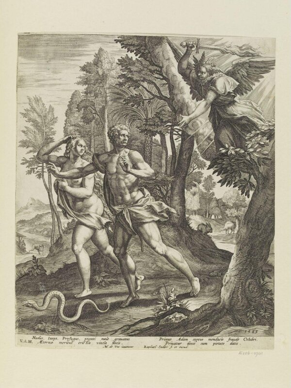 Adam and Eve | Raphael Sadeler | Marten de Vos | V&A Explore The ...