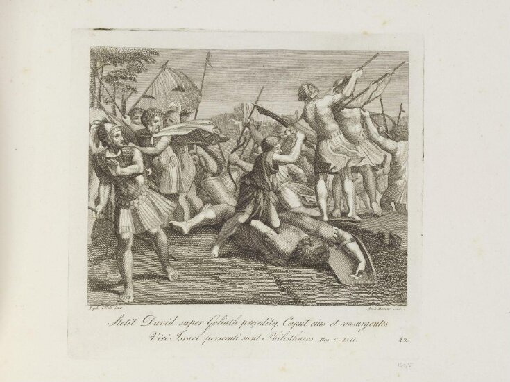 Joshua and Eleazar casting lots between Israel's Sons for the ...