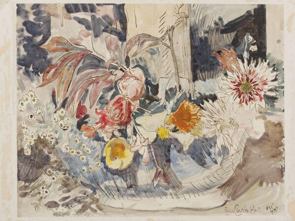 Flowers in a Bowl | Edna Clarke Hall | V&A Explore The Collections