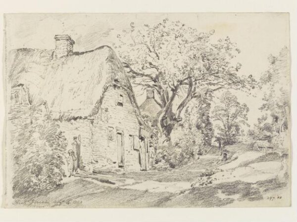 Cottages and trees in the New Forest | Constable | V&A Explore The ...