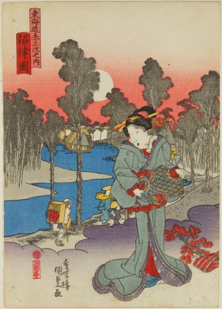 View of Numazu (Numazu zu) | Utagawa Kunisada | V&A Explore The Collections