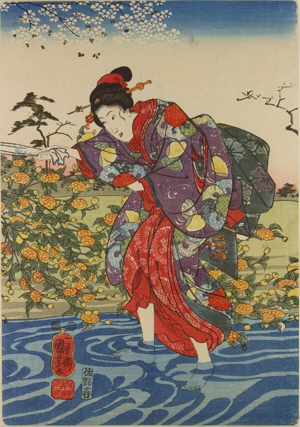 The Ide Jewel River in Yamashiro Province (Yamashiro [no] kuni Ide no ...