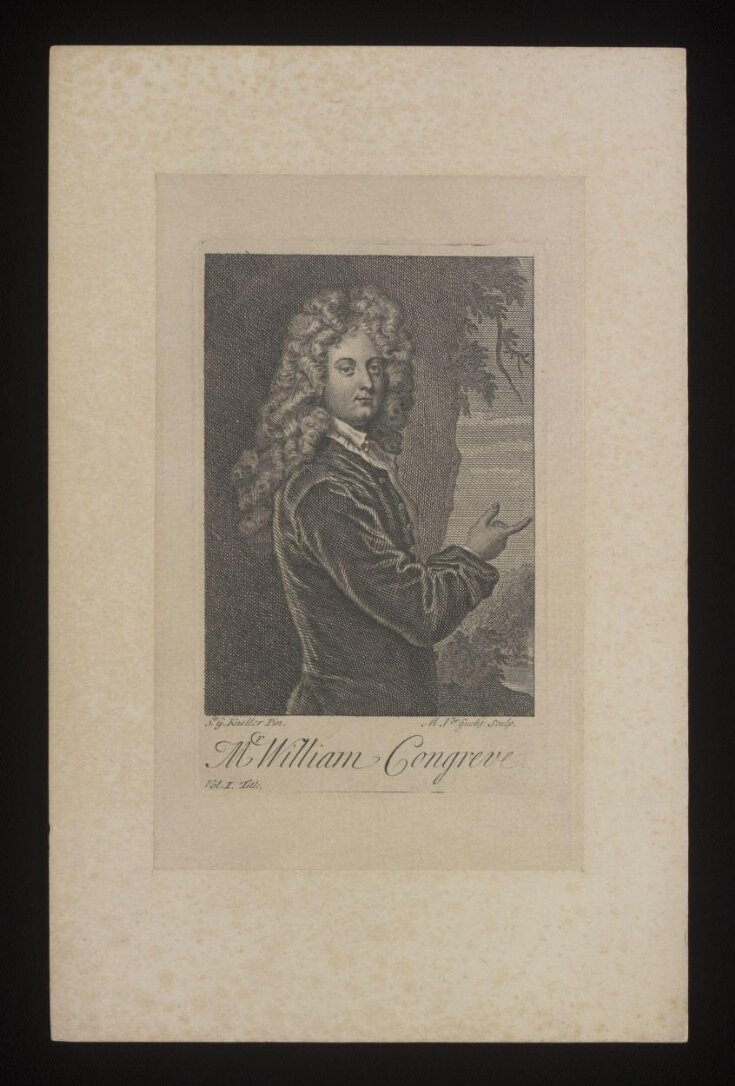 William Congreve | Sir Godfrey Kneller | Gucht | V&A Explore The ...