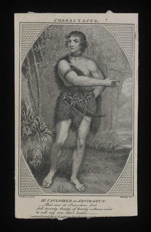 Mr. Caulfield as Arviragus | B. Reading | Graham, John | V&A Explore ...