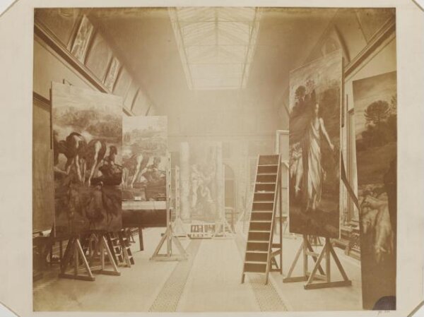 View of the Raphael Cartoons Galleries at the South Kensington Museum ...